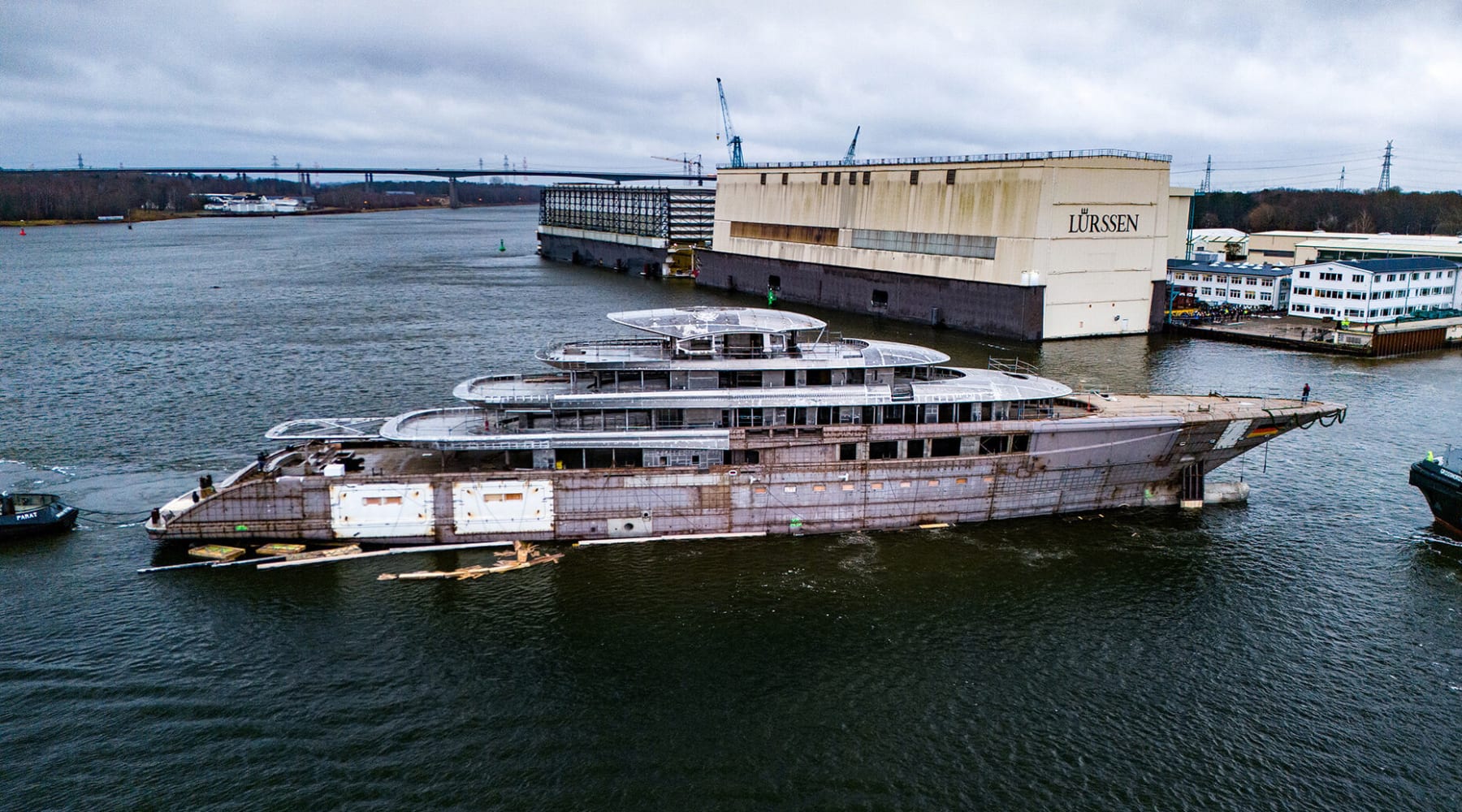 Project JASSJ - Lurssen Yacht Under Construction