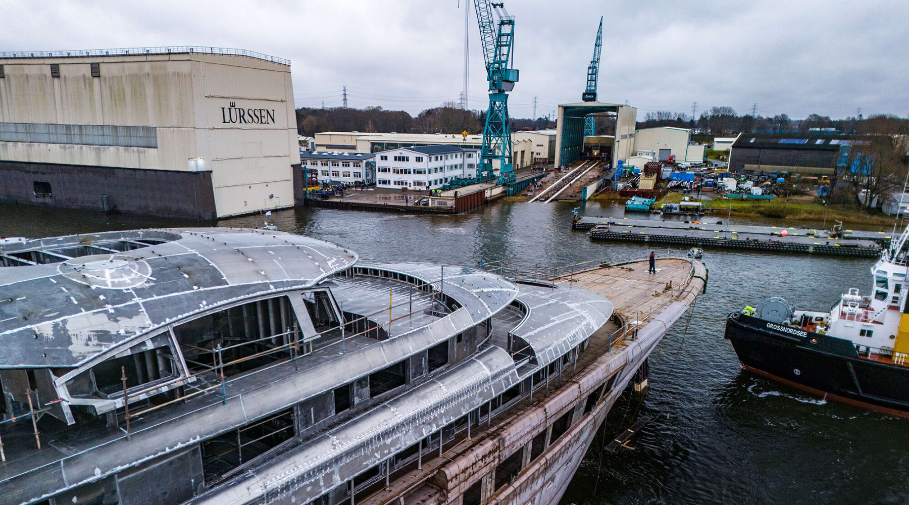 Project JASSJ - Lurssen Yacht Under Construction